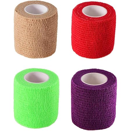 Amazon.com: PURE-AID Self-Adhering Bandage (RED) : Health & Household