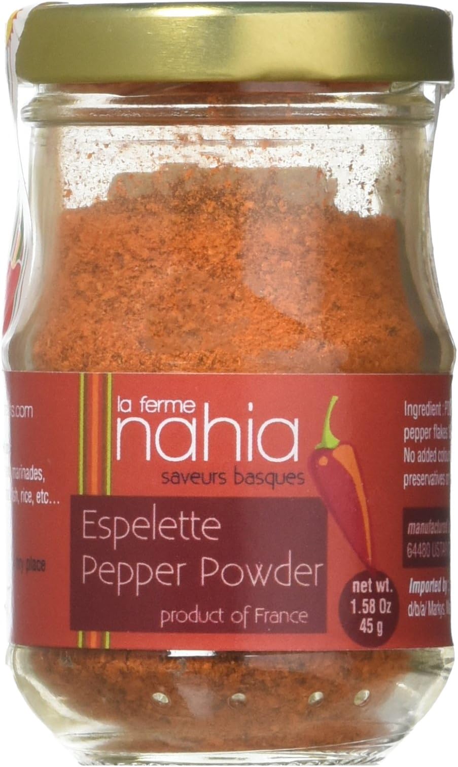 Amazon.com : Matiz Piment d'Espelette Pepper from Basque France | 1.58 ...