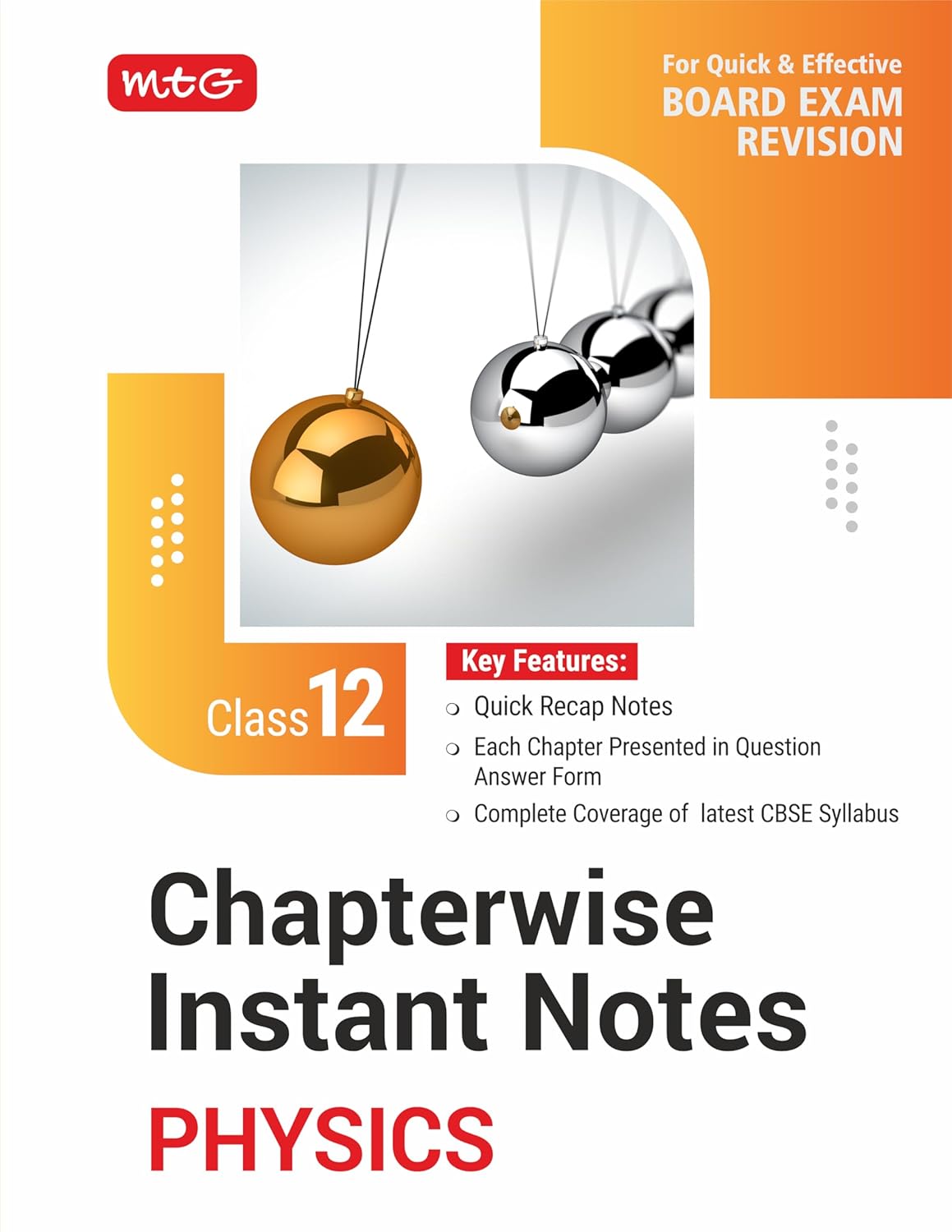 CBSE Chapterwise Instant Notes Class 12 Physics - Quick Recap Notes ...