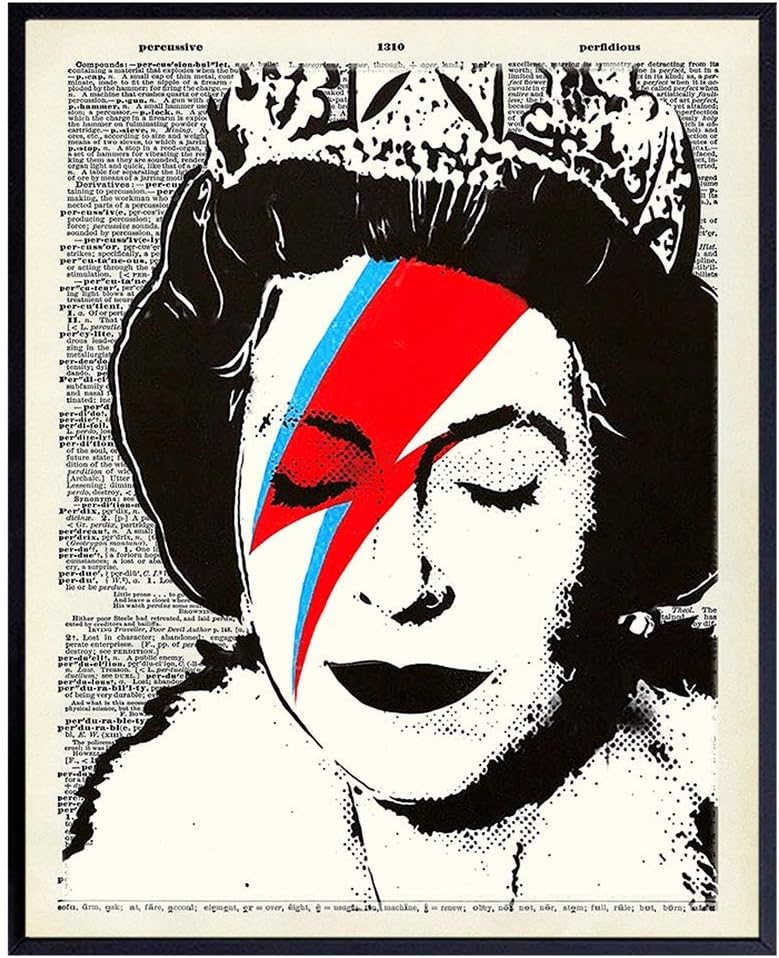 Amazon.com: Banksy Queen Elizabeth Wall Art Poster - 8x10 Graffiti Art ...