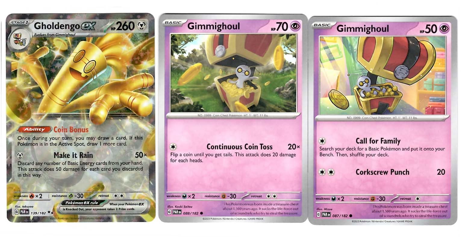 Amazon.com: Gholdengo 139/182 - Paradox Rift - Double Rare- Pokemon ...