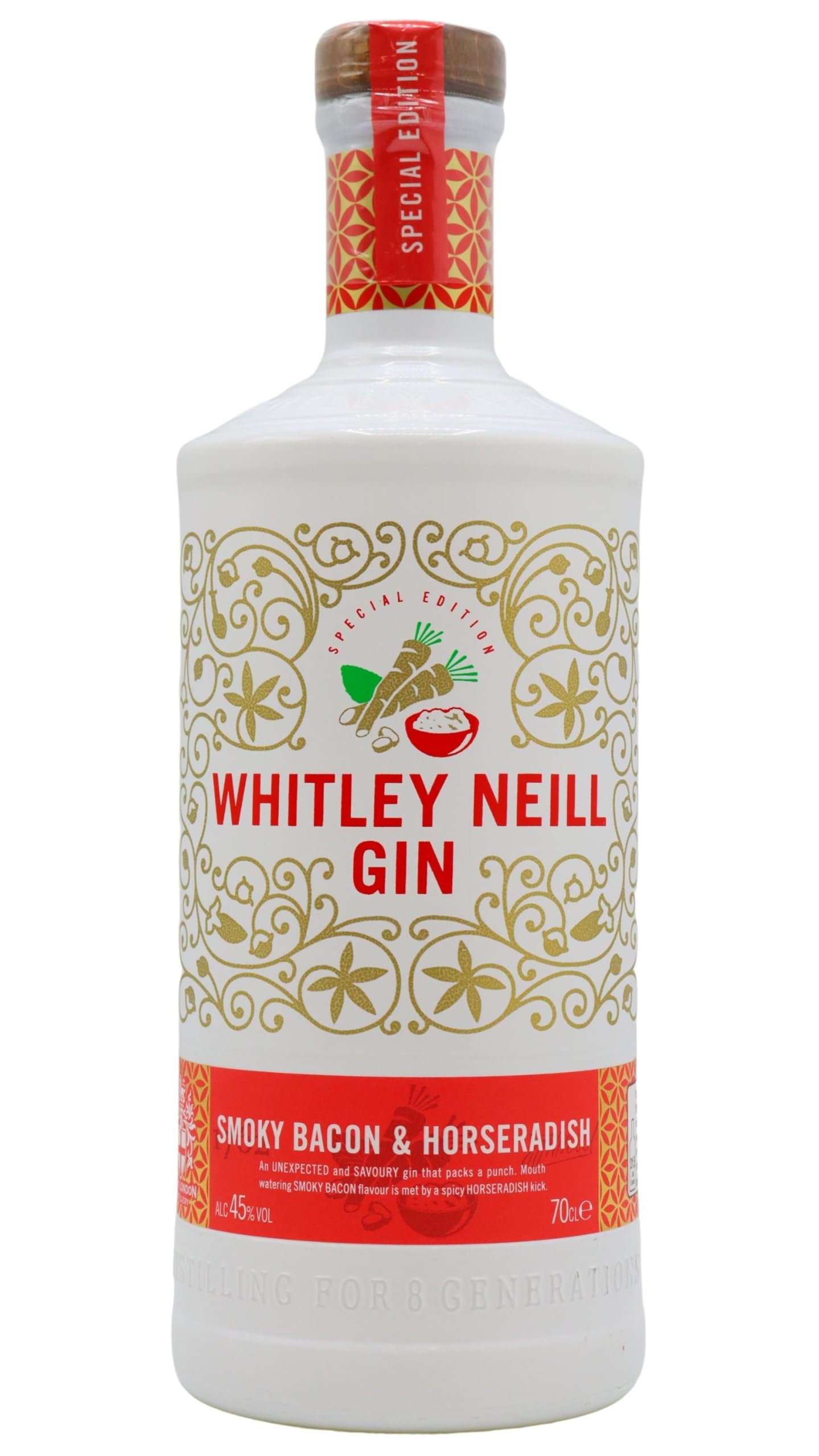 Whitley Neill Smoky Bacon & Horseradish Gin : Amazon.co.uk: Grocery