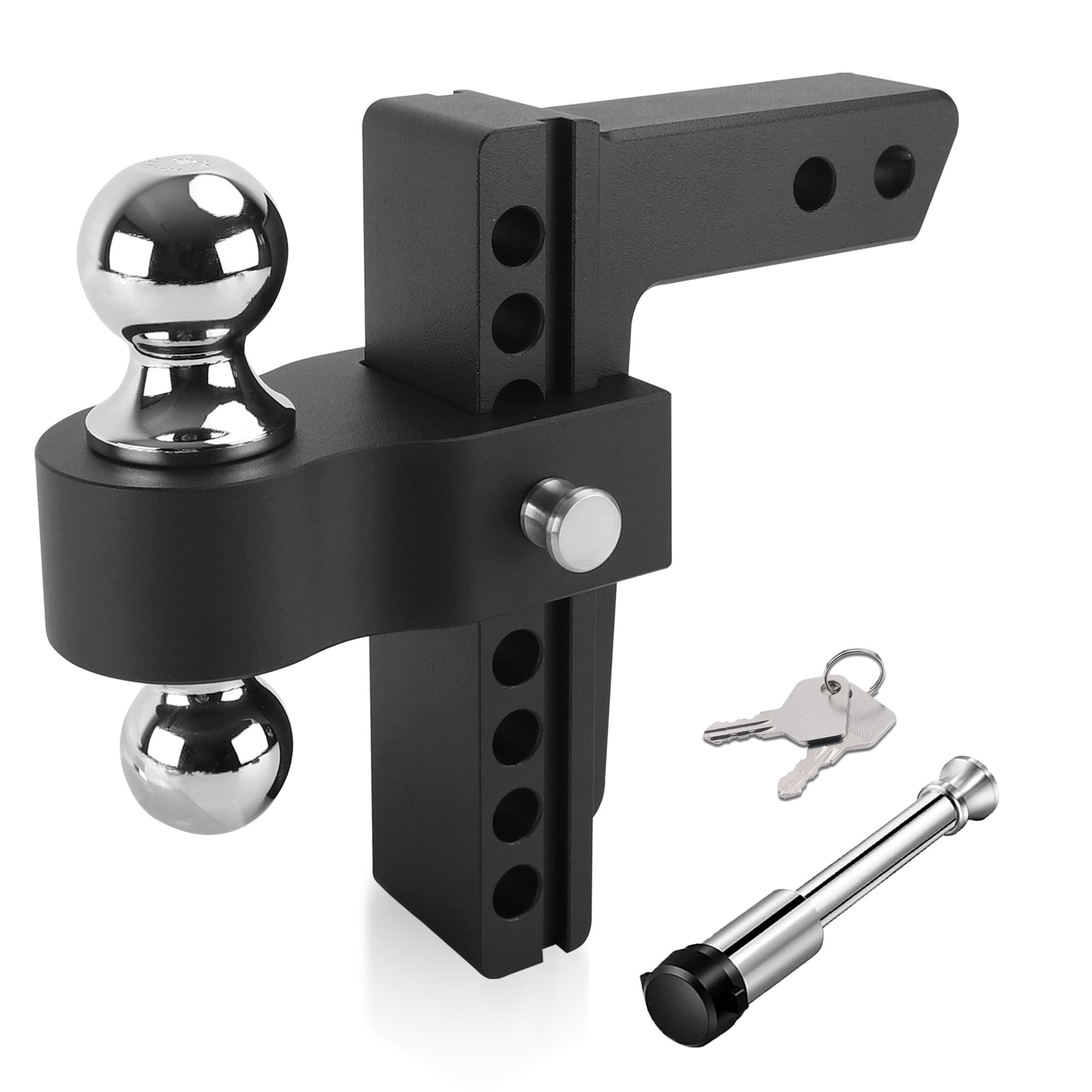 Snapklik.com : EZISOE Adjustable Trailer Hitch, Fits 2 Receiver, Heavy ...