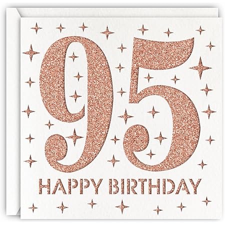 Amazon.com: NobleWorks - 95th Milestone Birthday Greeting Card with 5 x ...