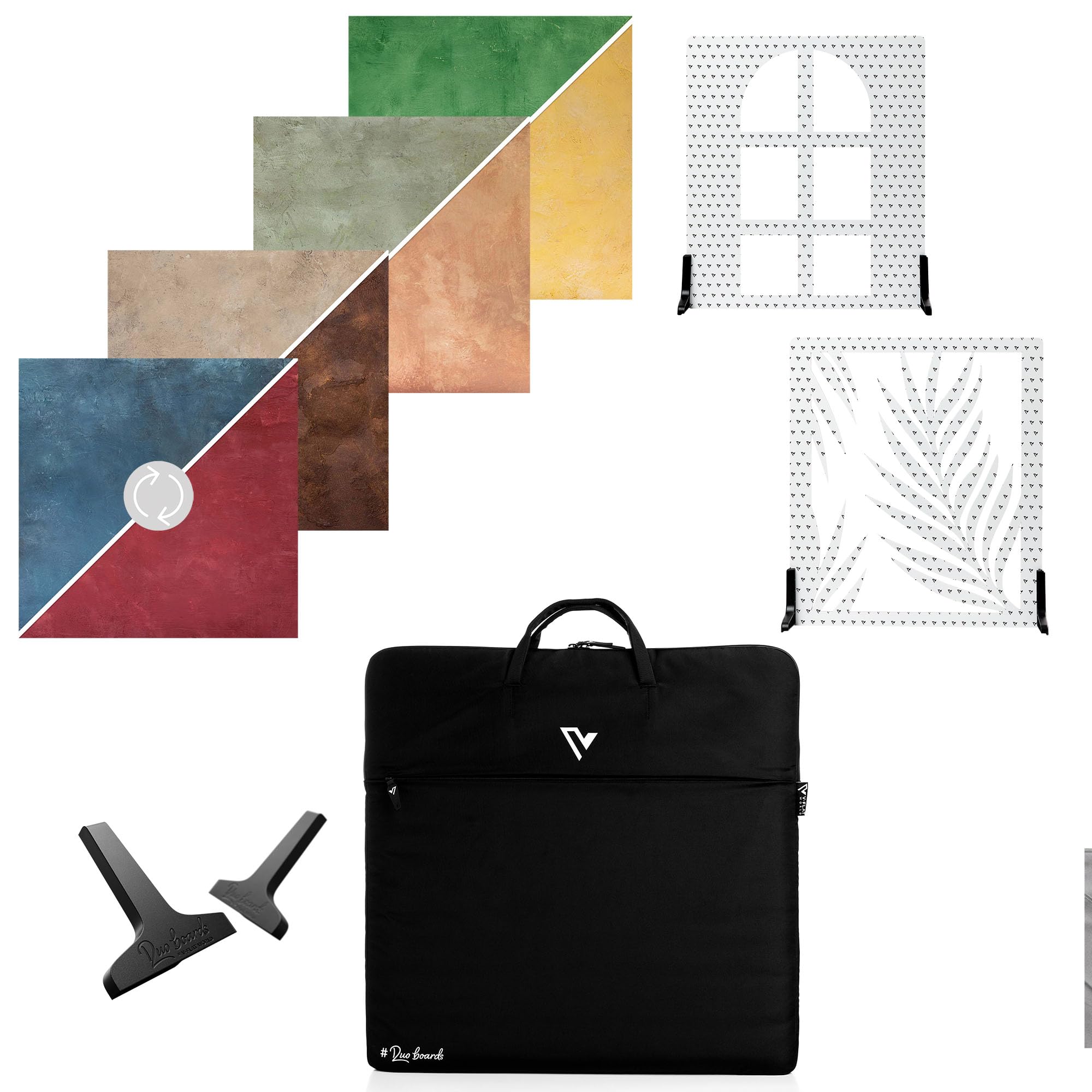 Amazon.com : V-FLAT WORLD The Duo Board Background Textured Kit, 4 x ...