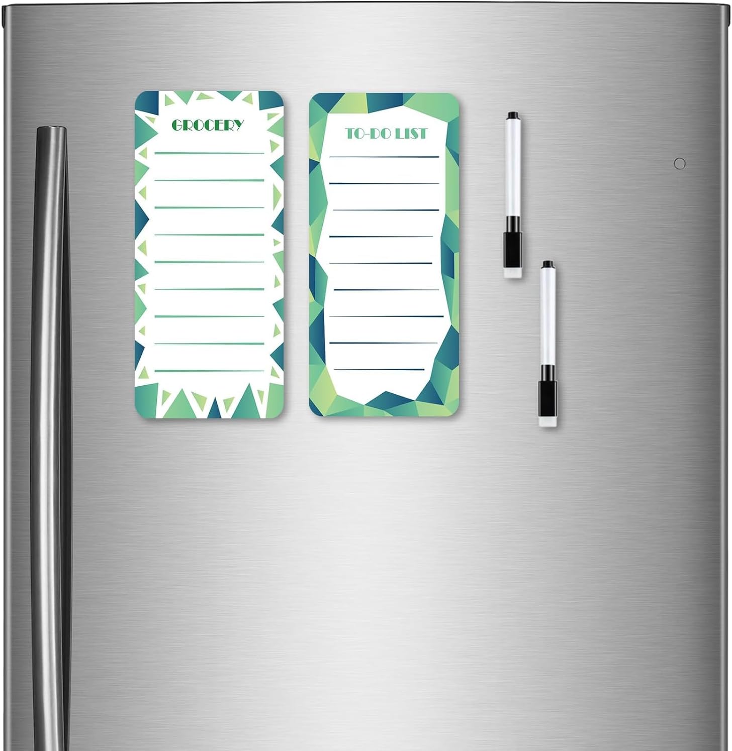 Windup Magnetic to Do List Grocery List Combo – 10X21 cm - Reusable Dry ...
