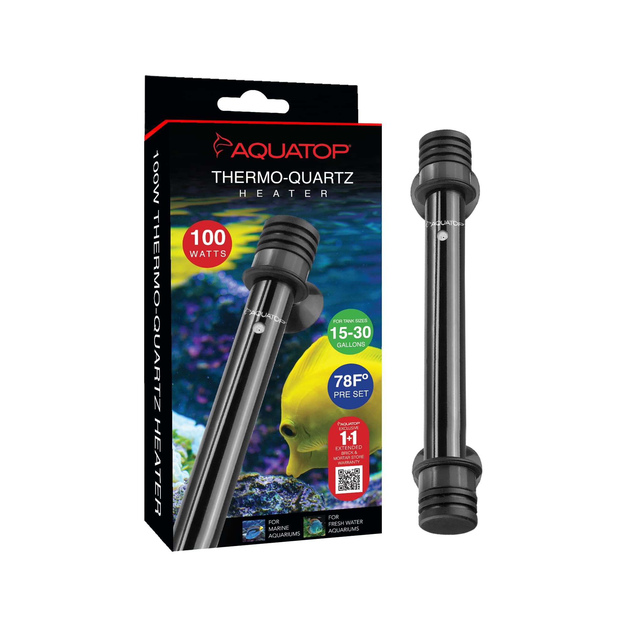 Snapklik.com : Aquatop 100W Thermo-Quartz Electronic Heater - Fully ...