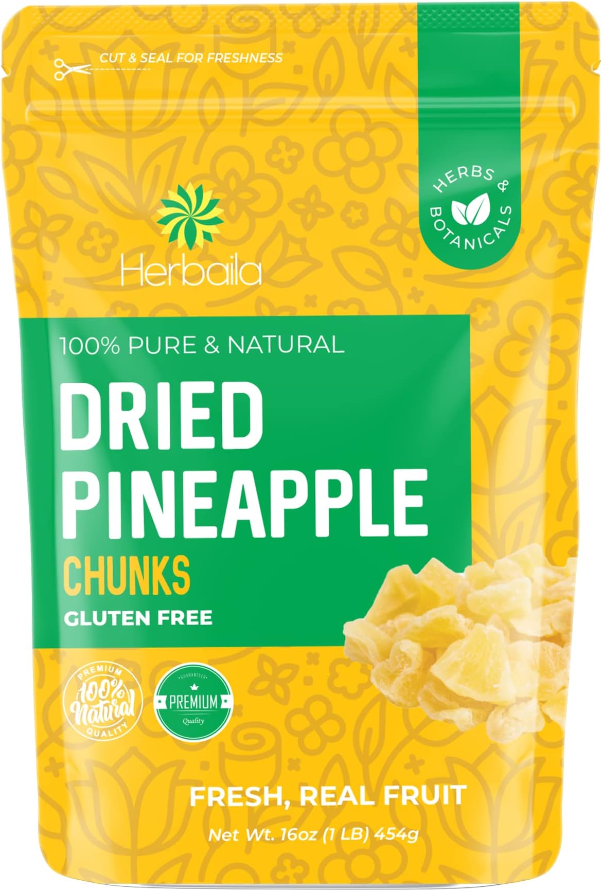 Amazon.com: Mkostlich Dried Pineapple Slices, Dehydrated Pineapple ...