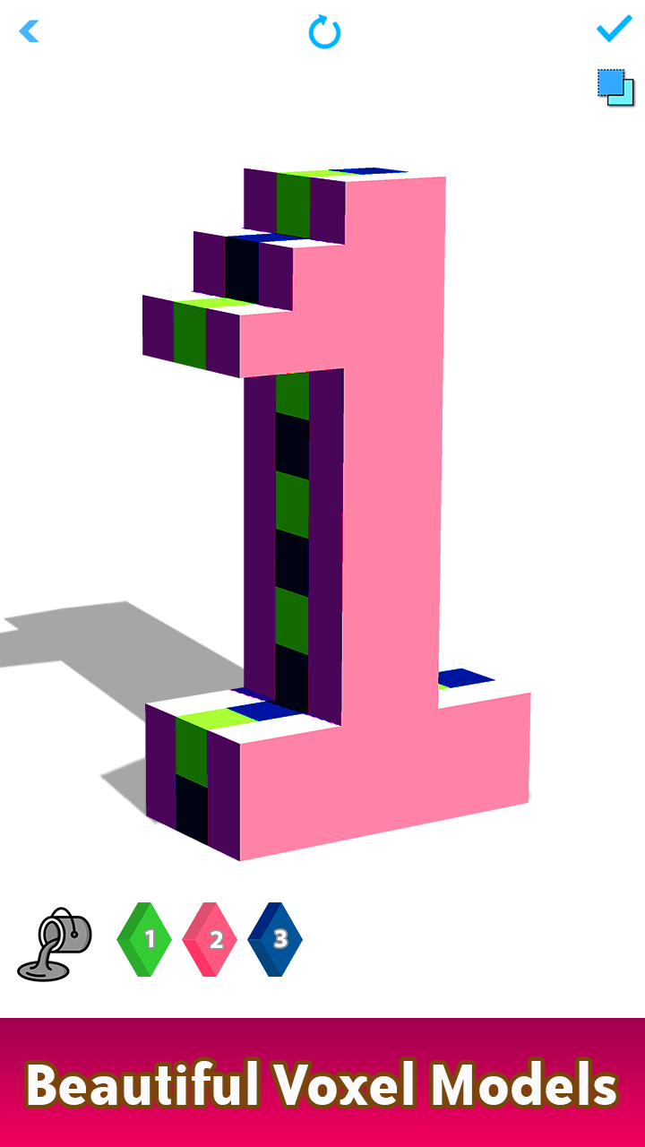Kids 3D Learn Color By Number - Voxel Paint Art Book - App on Amazon ...