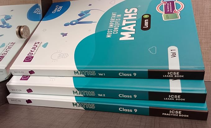 Byjus Class 9 ICSE Maths Learn book and Practice book Full Set : Byjus ...