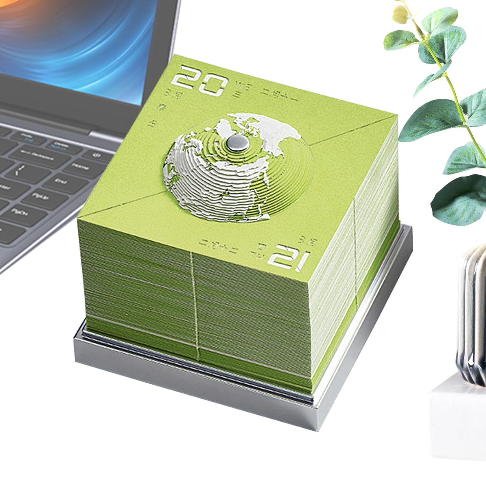 3d Earth Calendar Paper 3d Calendar 2024 Acrylic Base Earth ...