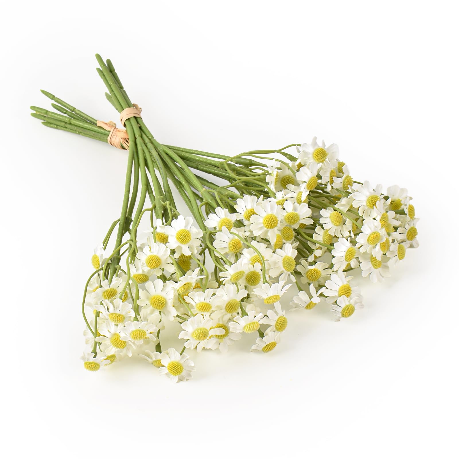 Amazon.com: Hanycon 2 Bundles Small Artificial Daisy Flowers Bouquet ...