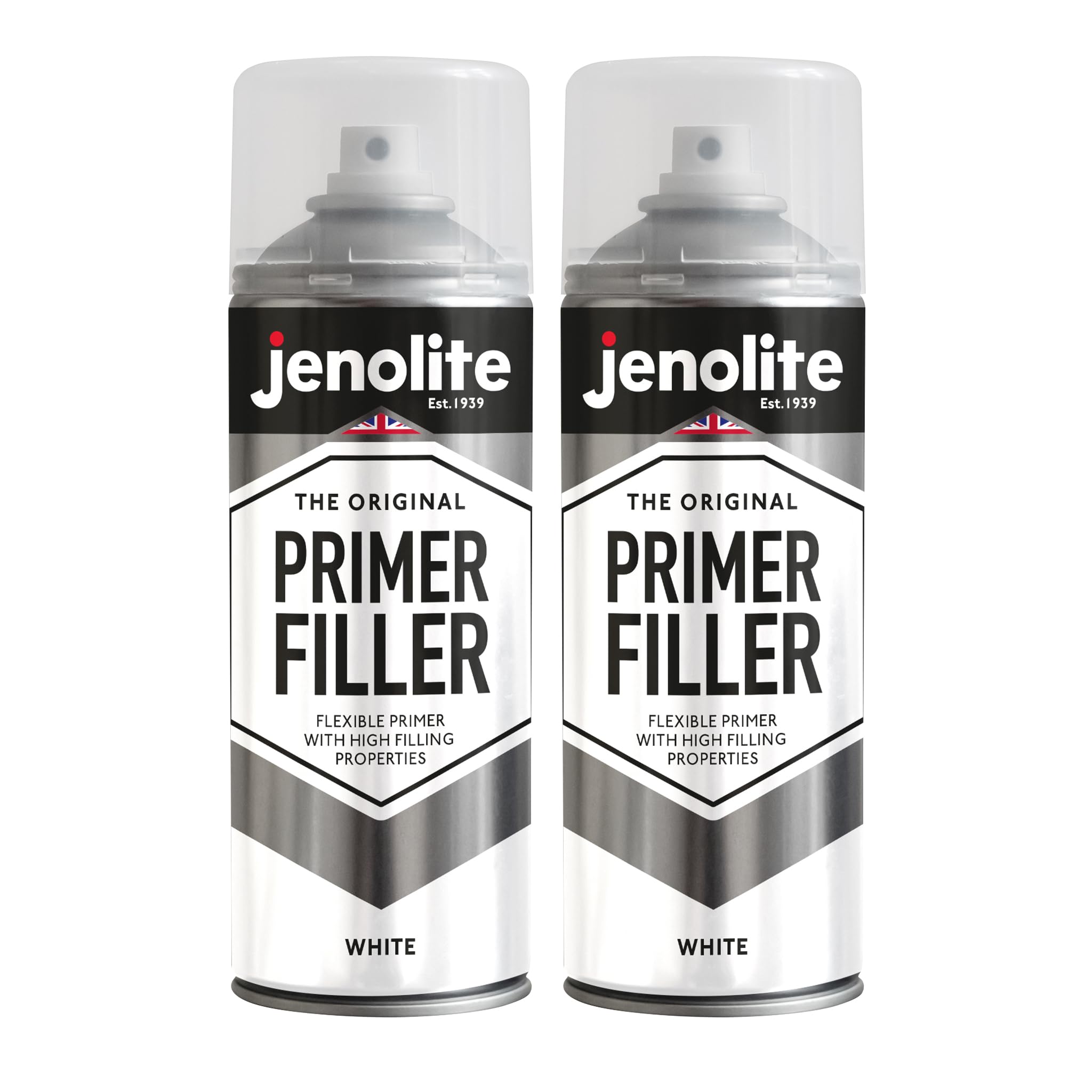 JENOLITE Primer Filler Spray Paint | WHITE | High Fill Multi-Surface ...