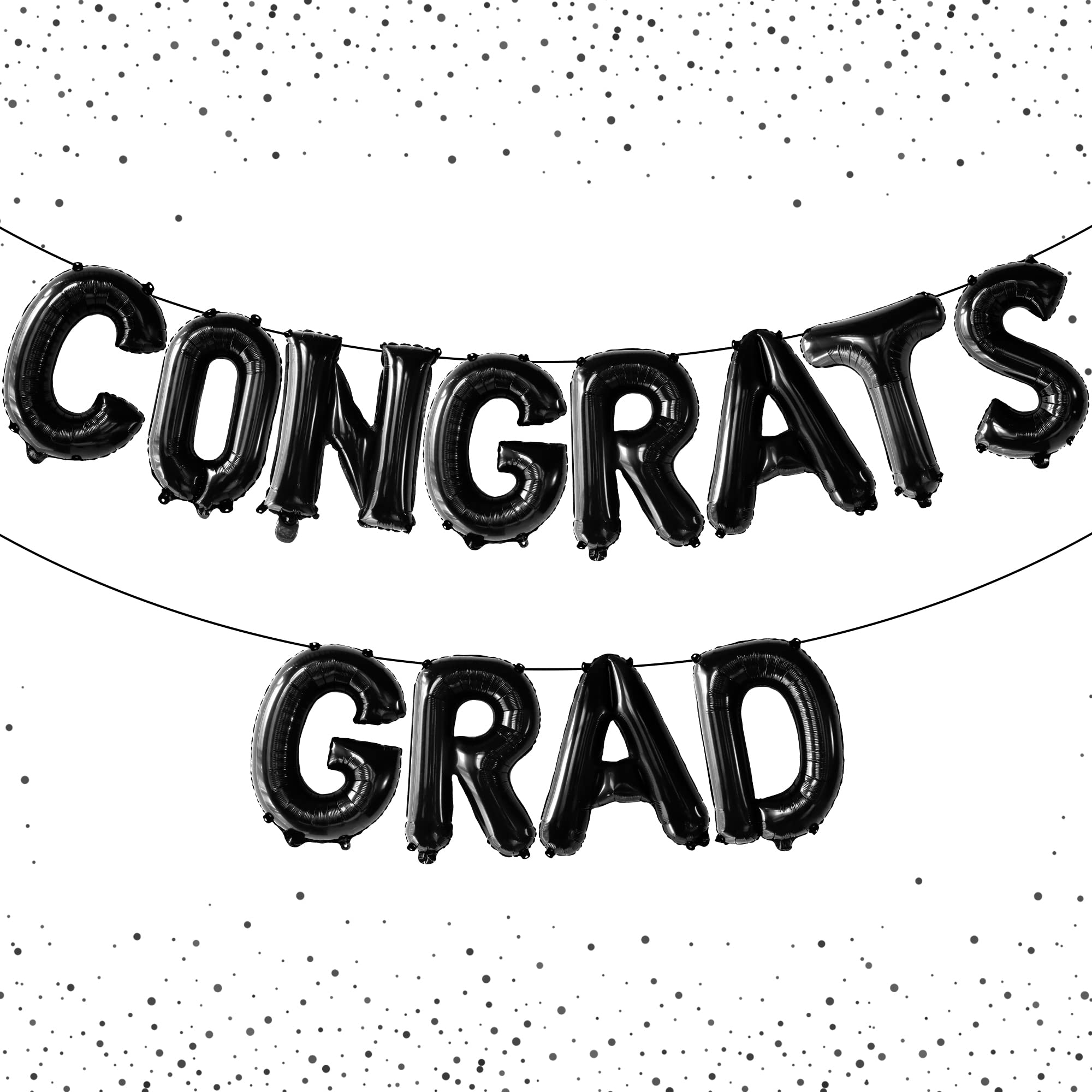 Congrats Grad Black And White