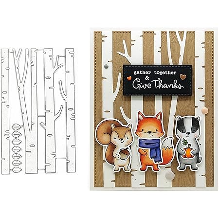 Amazon.com : Metal Tree Leaves Cutting Dies,Stump Leaves Die Cuts ...