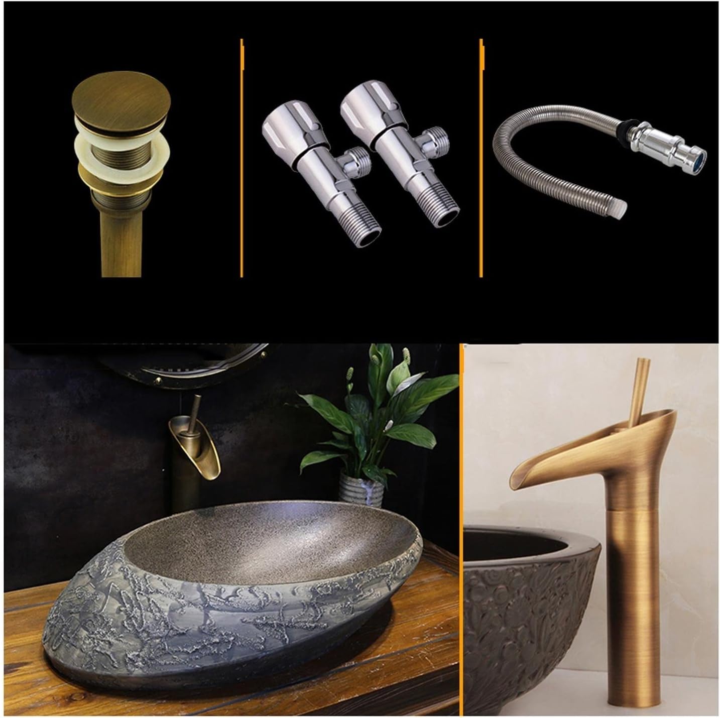 Drop In Bathroom Sink Countertop Sink Ceramic Vessel Sink Stone Texture ...
