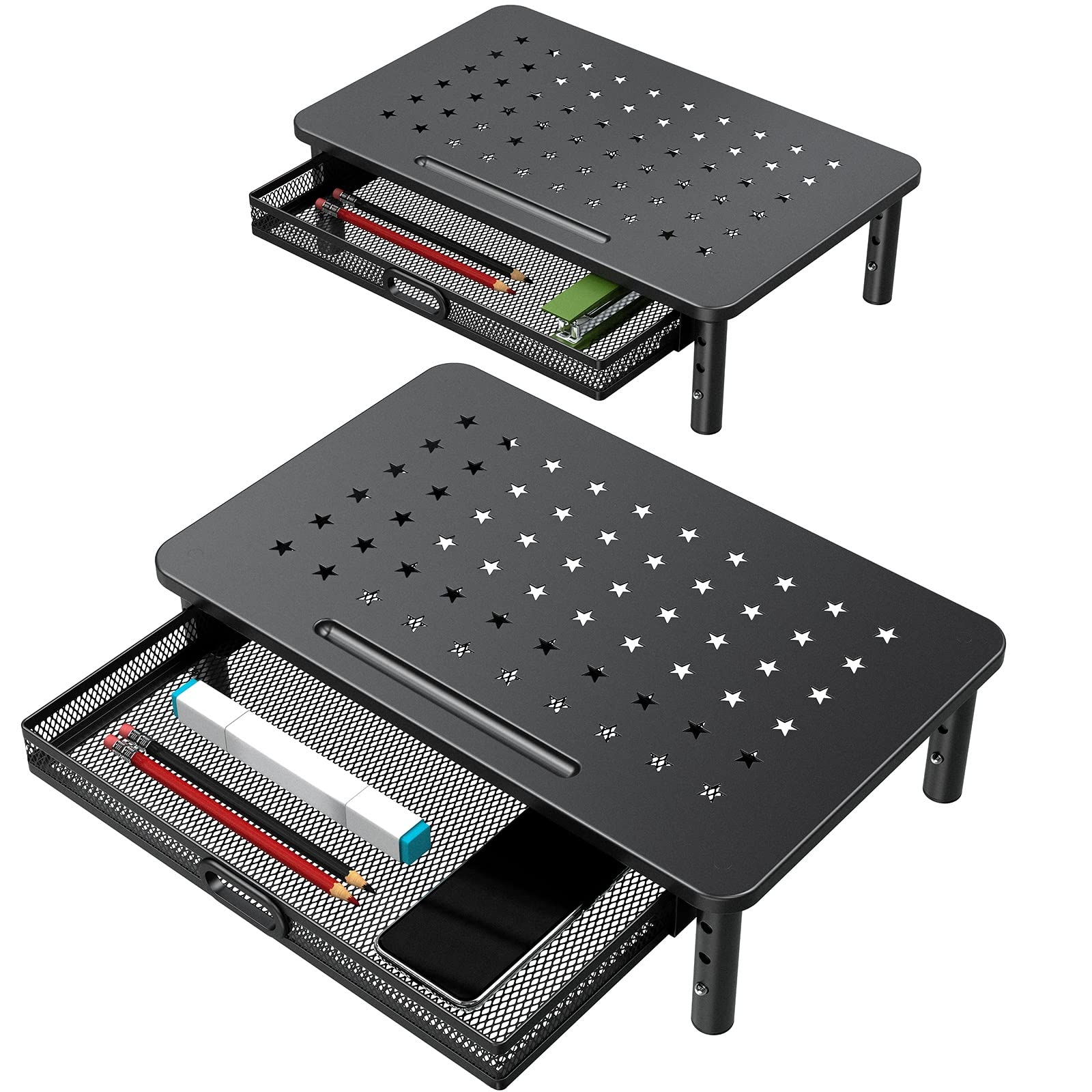 Buy Zimilar Monitor Stand Riser with Drawer, Height Adjustable Monitor ...