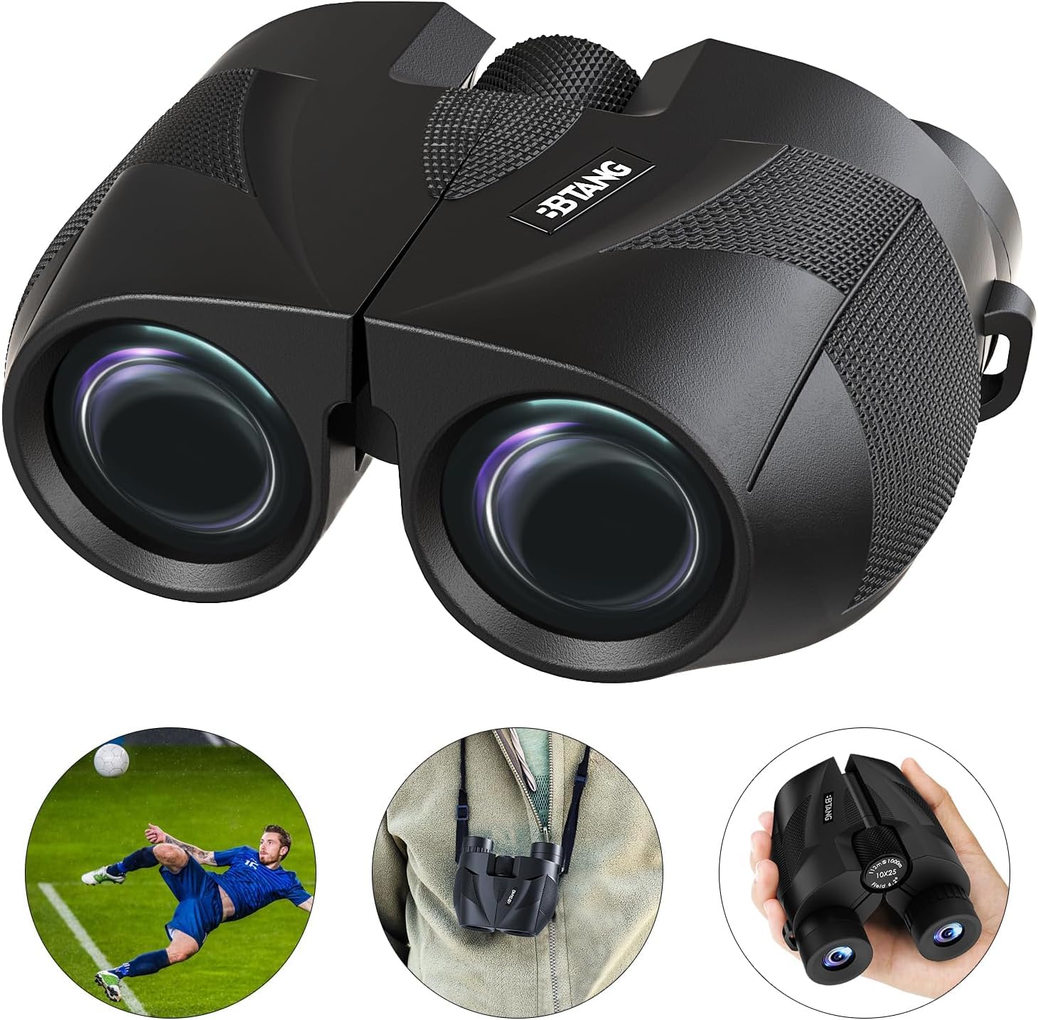 Buy Binoculars for Children, 10 x 25, Compact Binoculars for Adults ...