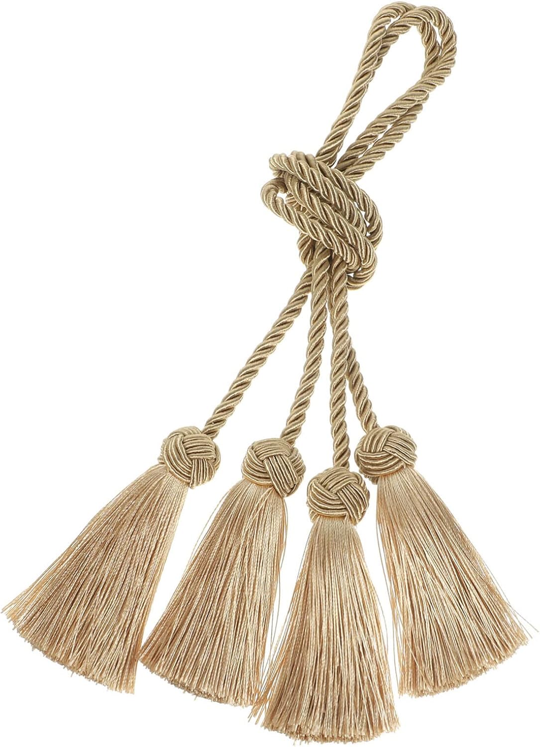 HOMSFOU 1 Pair curtain tie Buckle For Curtain boho tassel drapes holder ...