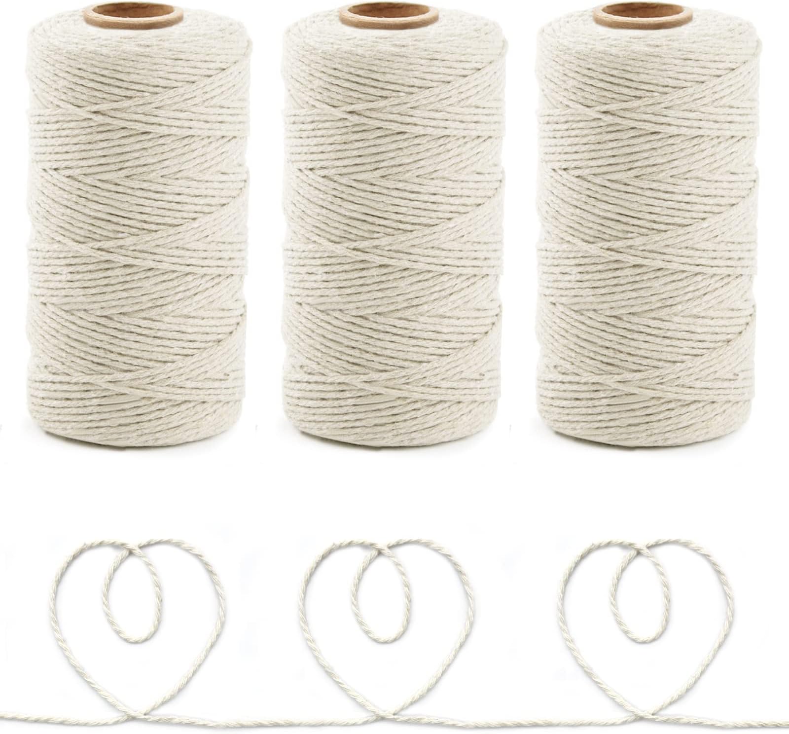 Amazon.com: Anvin 984 Feet Cotton Twine Natural Jute Twine Packing ...