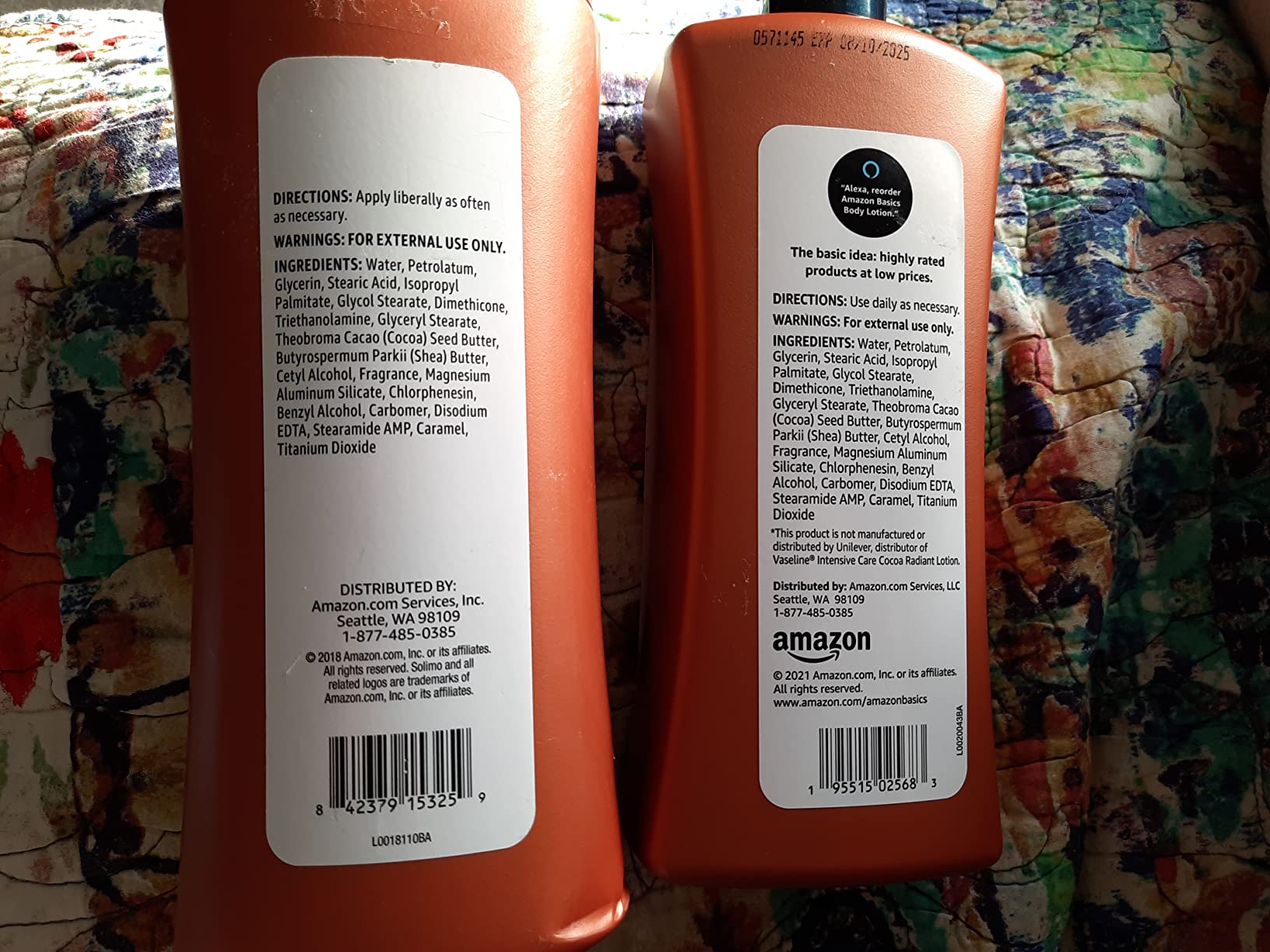 $3/mo - Finance Amazon Basics Cocoa Butter Body Lotion, 20.3 Fl Oz ...