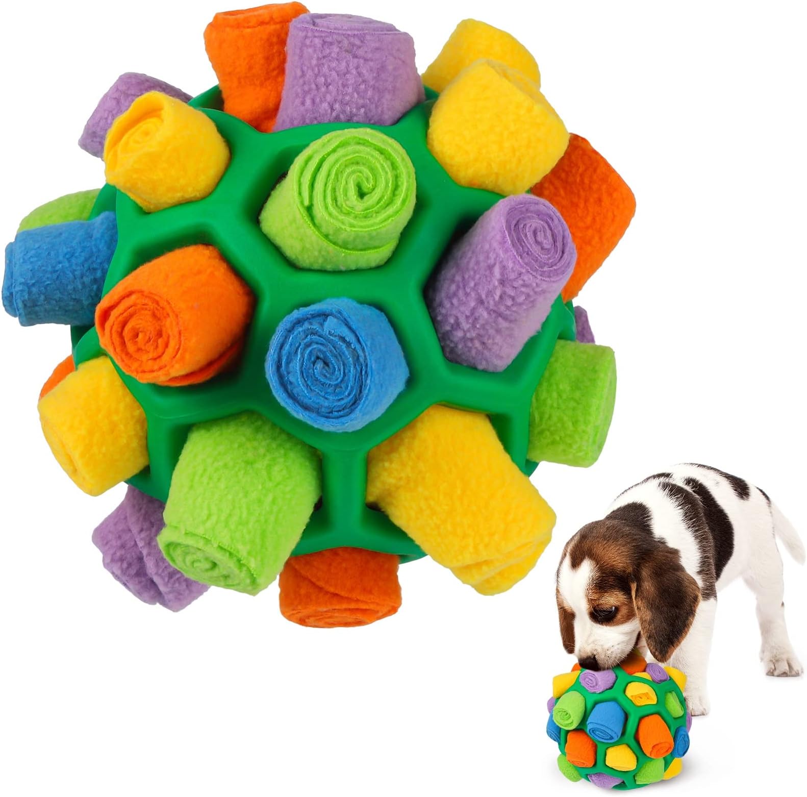 FANTESI Snuffle Ball for Dogs Toys, Interactive Dog Puzzle Toys ...