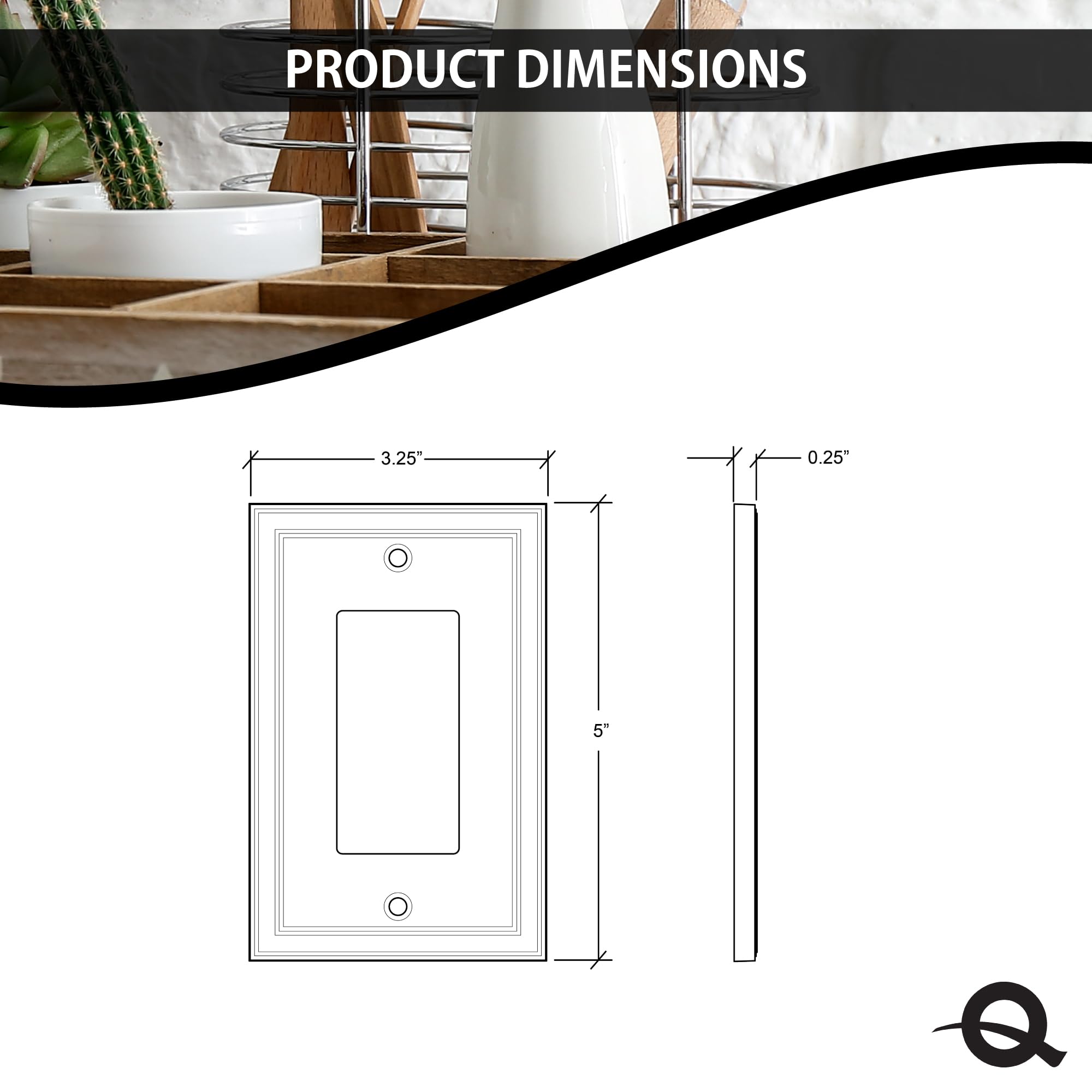 Snapklik.com : Light Switch Cover, Insulated Single Rocker Wall Plate ...