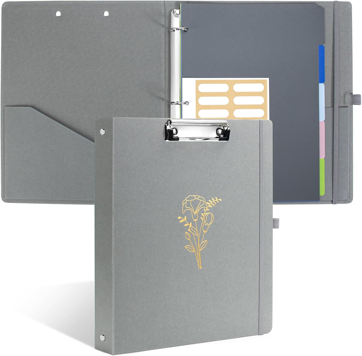 Amazon.com : Daofary 3 Ring Binder with Clipboard, 8.5" x 11" Letter ...