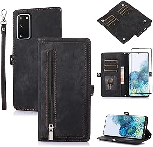 Amazon.com: Asuwish Phone Case for Samsung Galaxy S20 FE 5G 6.5 inch Wallet Cover with Tempered ...