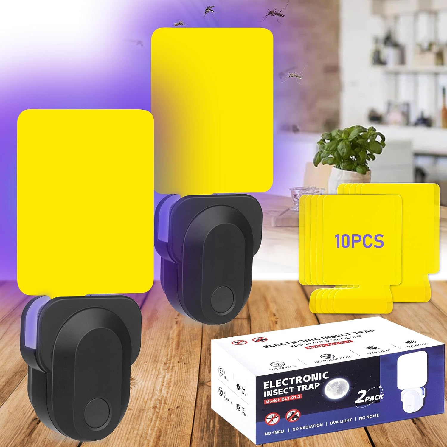 Amazon.com : Flying Insect Trap Indoor, Electric Insect Trap Plug in ...