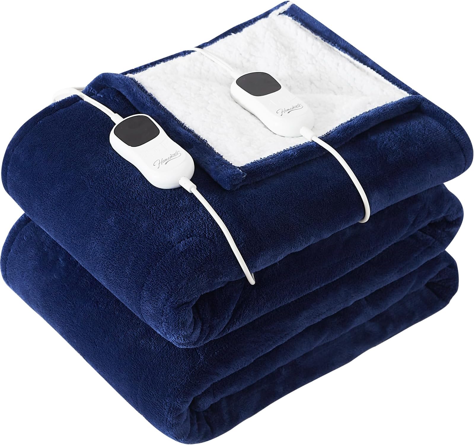 Amazon.com: Homemate Heated Blanket Electric Throw - 84"x90" Heating ...