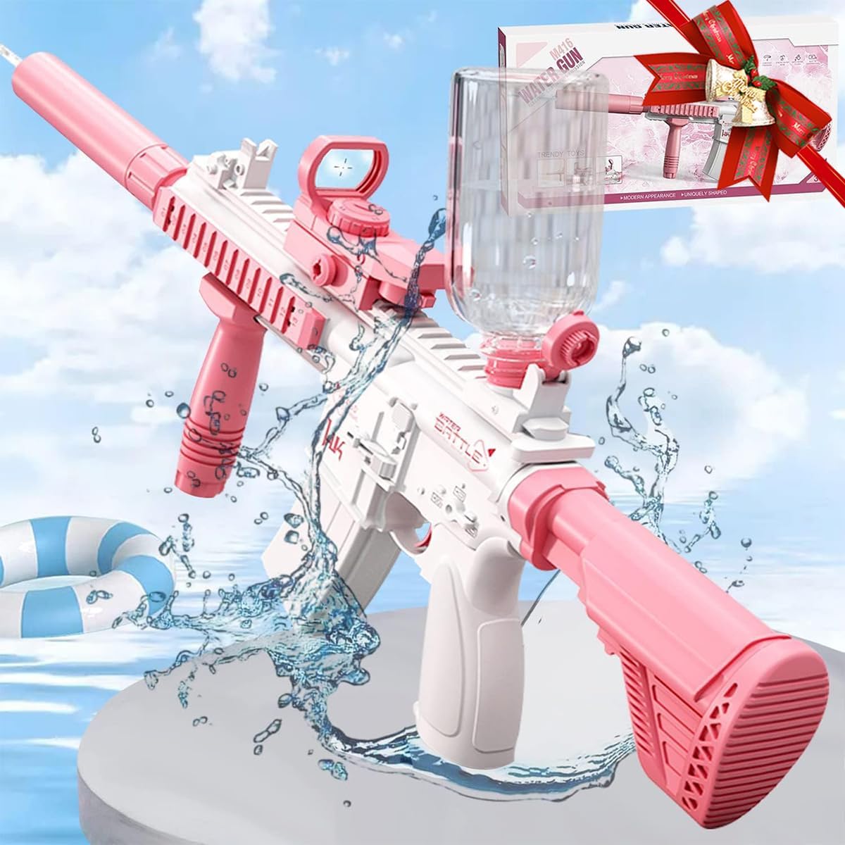 Amazon.com: Kollsvein Electric Water Guns with 32 Ft Long Range, High ...