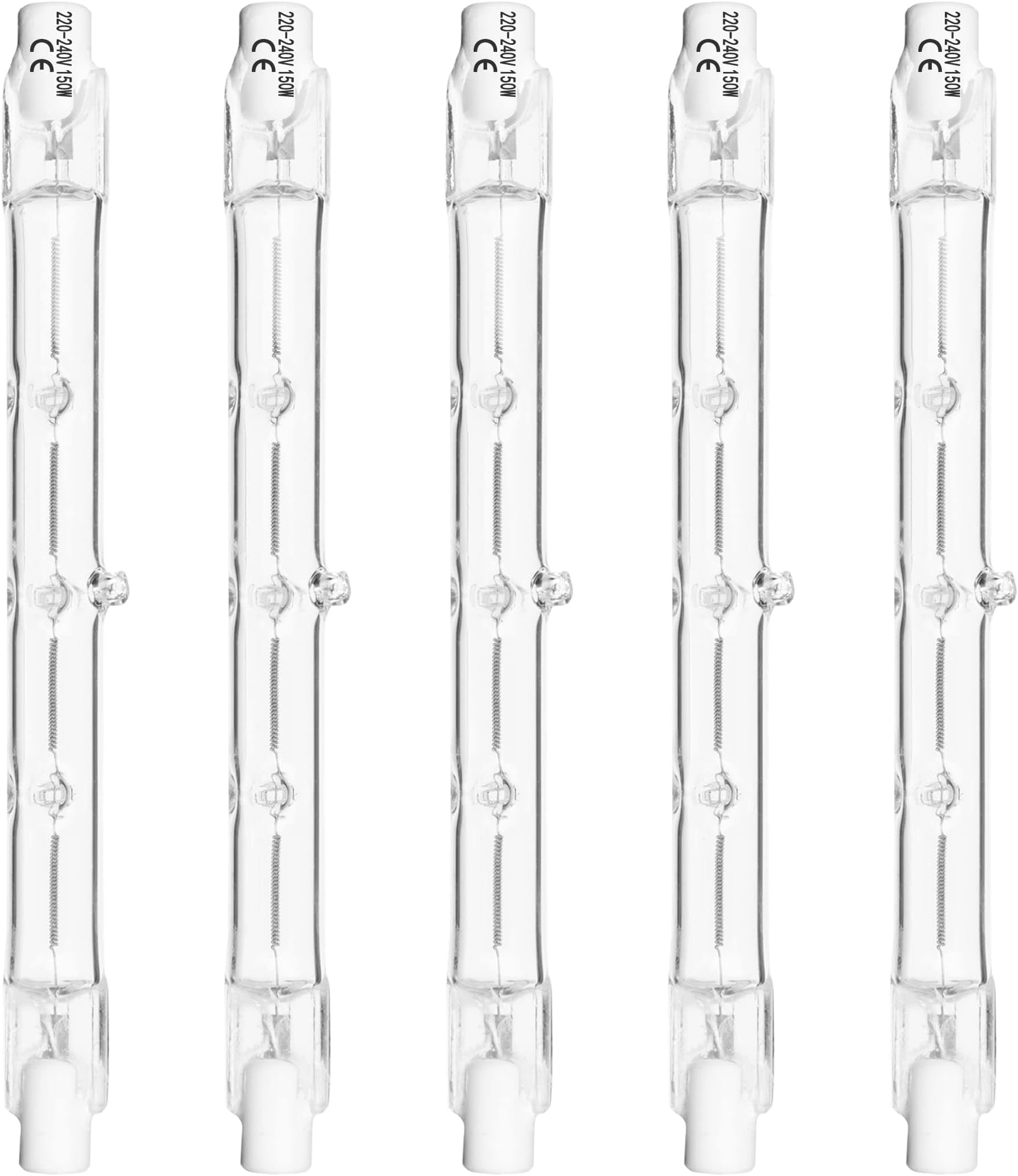 Haraqi 5 Pack 150W R7s Linear Halogen Bulbs,Security Light Bulbs ...