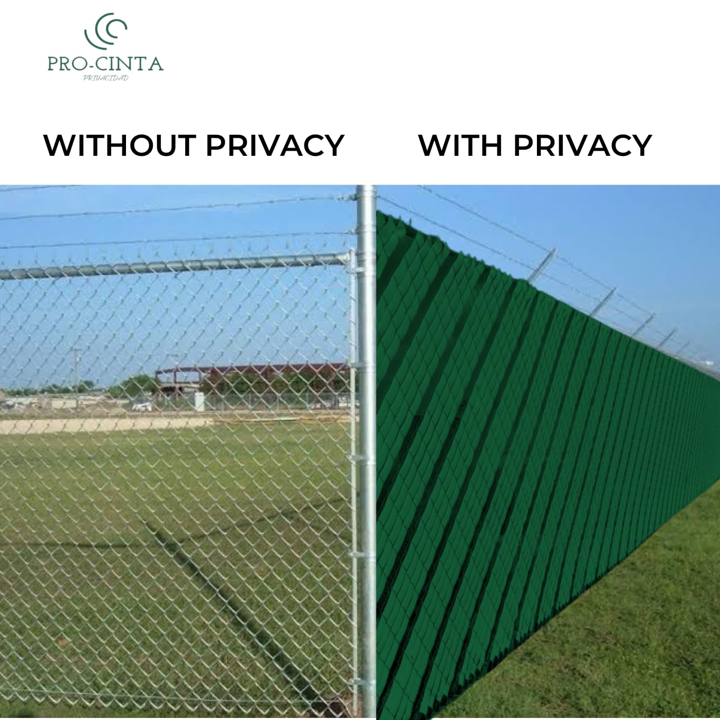 Ribbon Chain Link Fence With Privacy PrivacyLink® Chain Link Fence