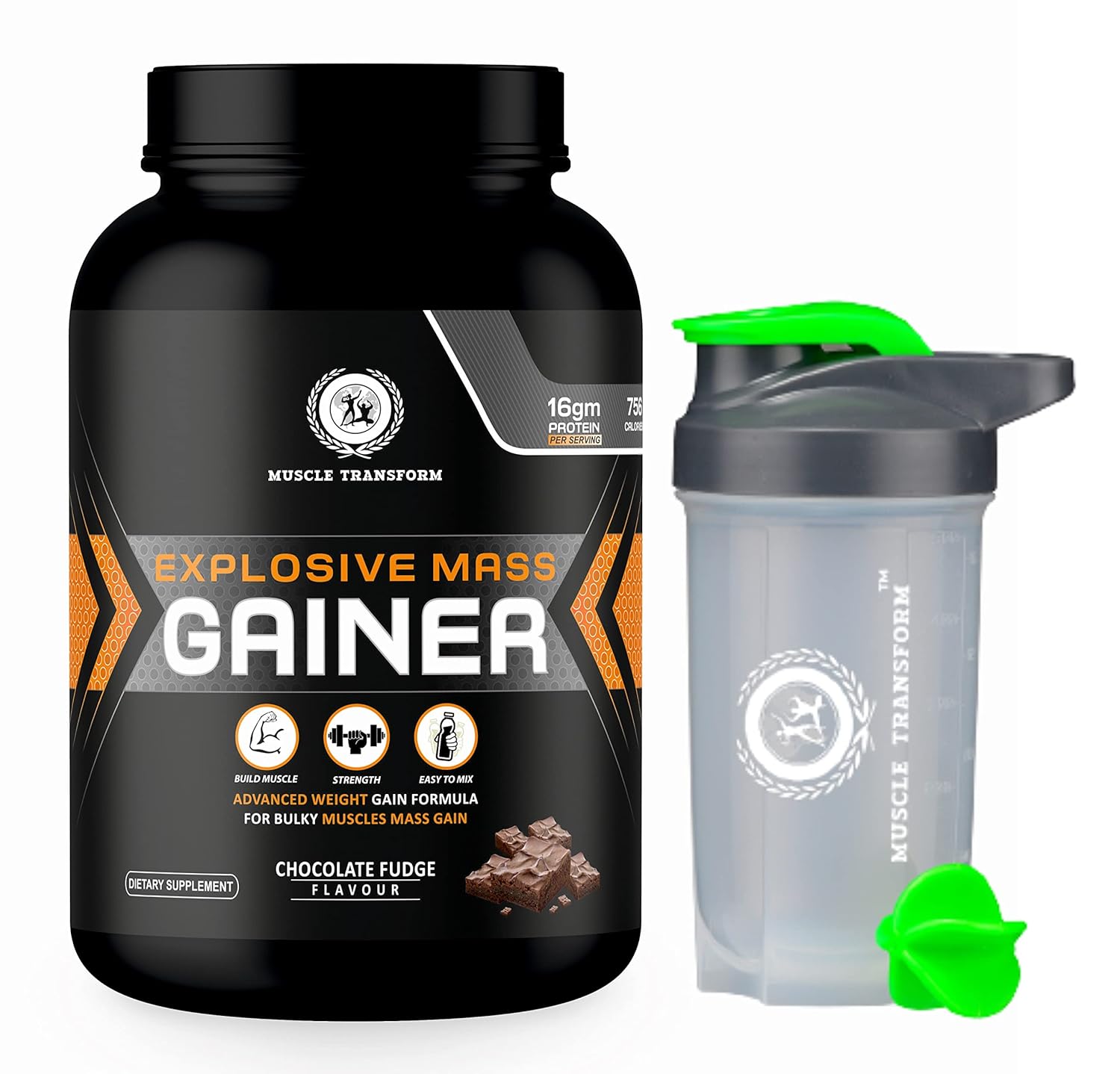 Muscle Transform Explosive Mass Gainer Protein Powder | 756 Calories ...