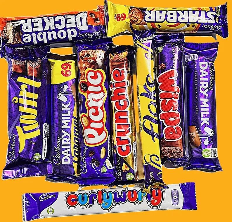 Amazon.com : Cadbury Selection Box of 10 Full-Size British Chocolate ...