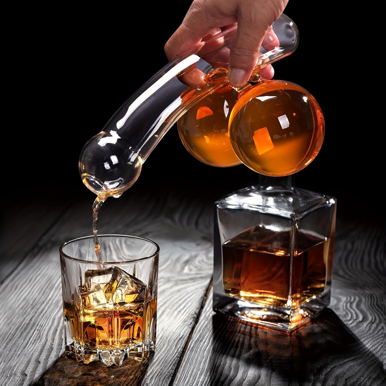 Amazon.com | Funny Glass Decanter Set, Wine Decanter Set,Unique Whiskey ...