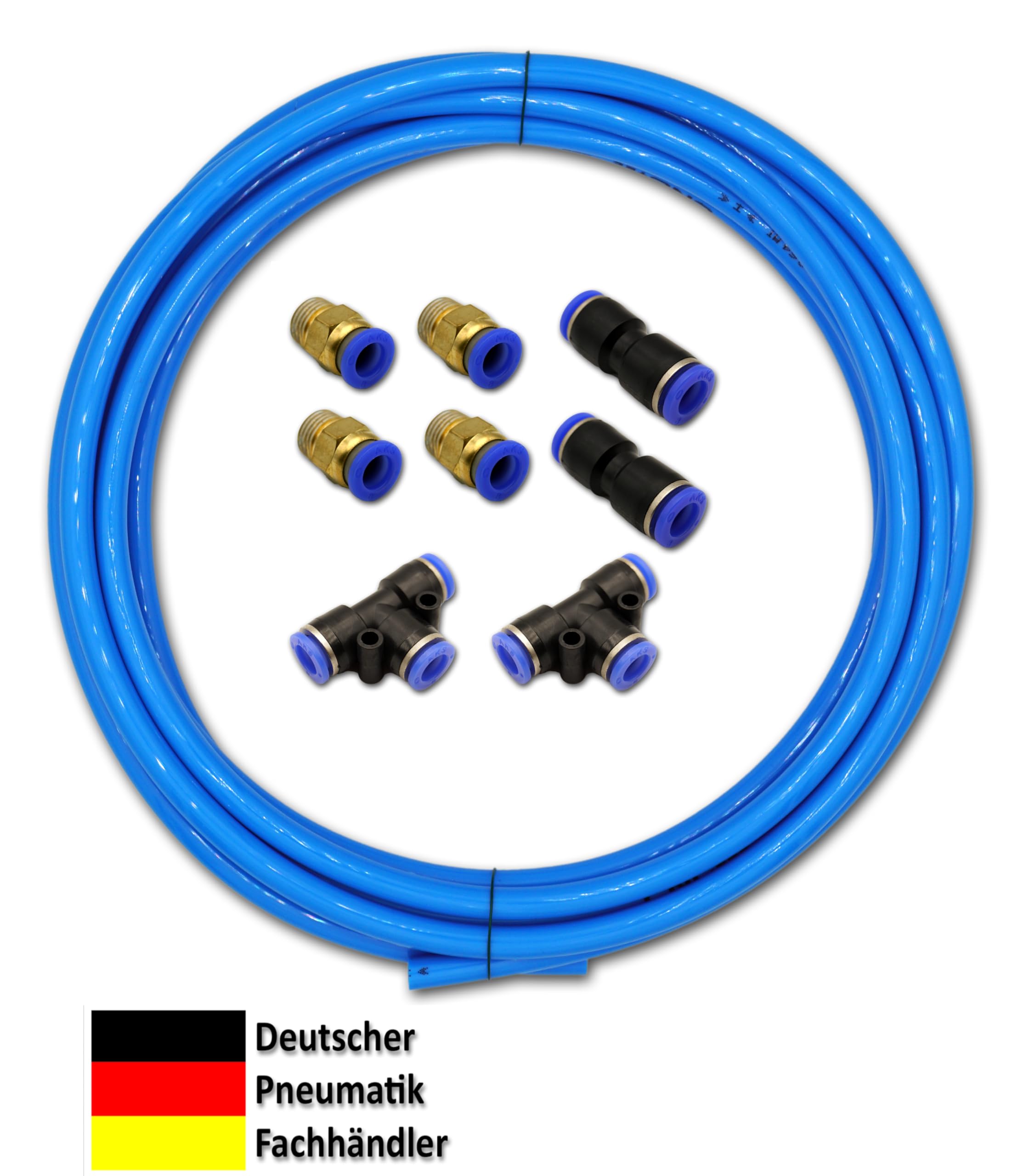 8 mm Pneumatic Polyurethane Compressed Air Hose 5 Metres, 25 Metres ...