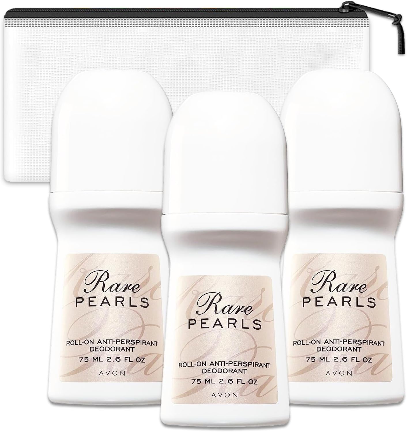 Amazon.com : Avon Rare Pearls Deodorant for Women Travel Pack - 3 Pack ...