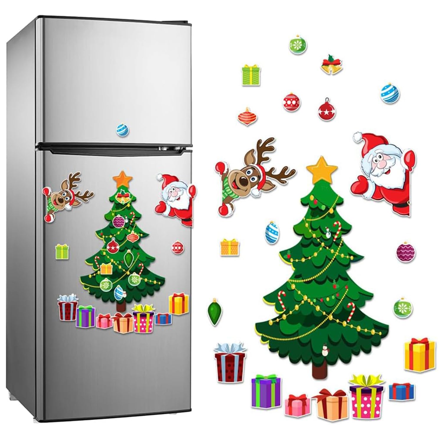 Amazon.com: Magnetic Christmas Tree for Refrigerator Decorations ...