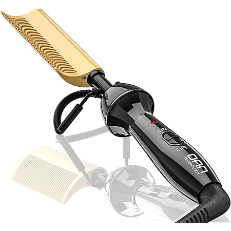 Amazon.com : Hot & Hotter - Ceramic Electrical Pressing Comb - Purple ...