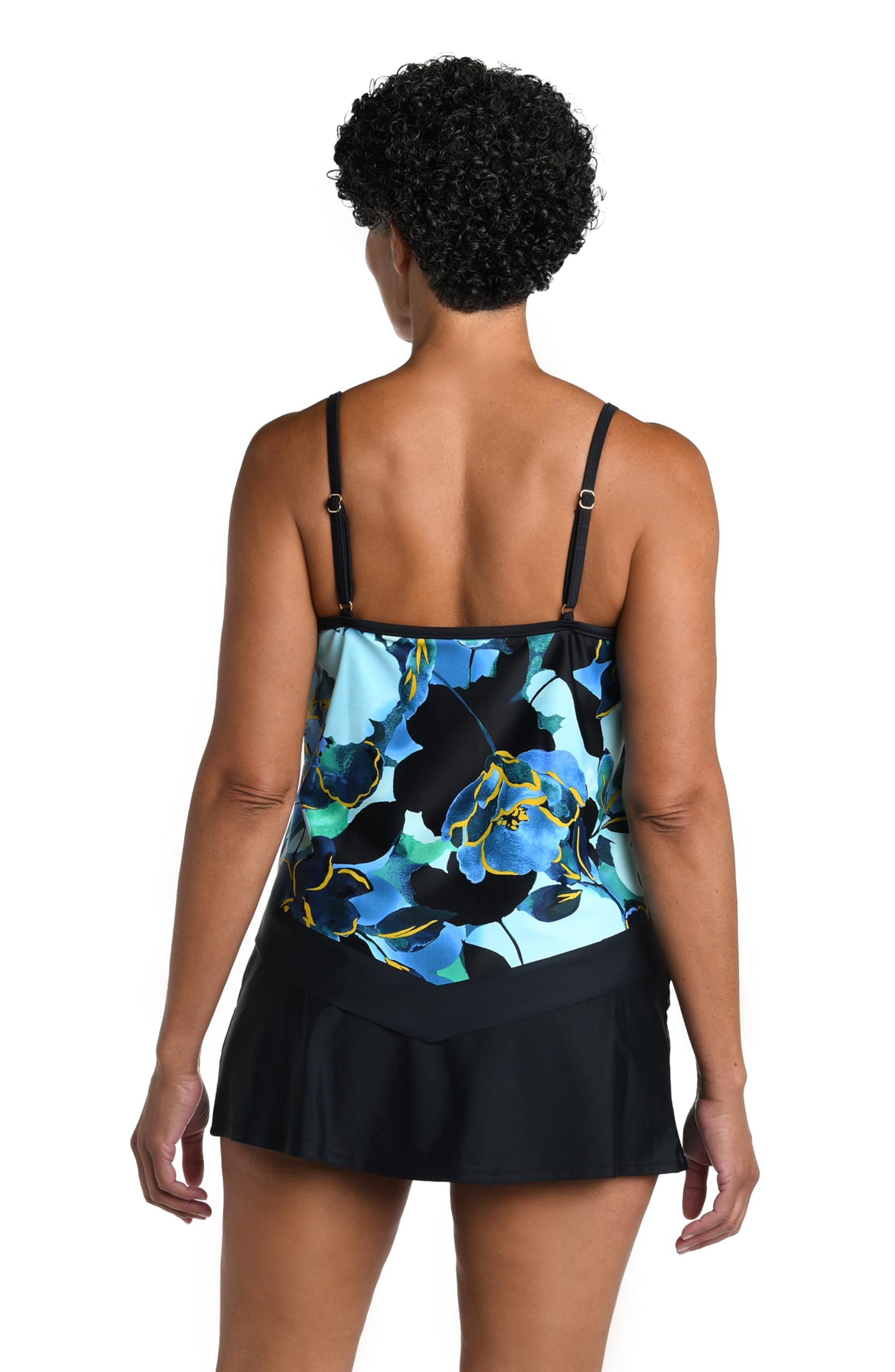 Snapklik.com : Maxine Of Hollywood Womens V-Neck Flutter Tankini ...