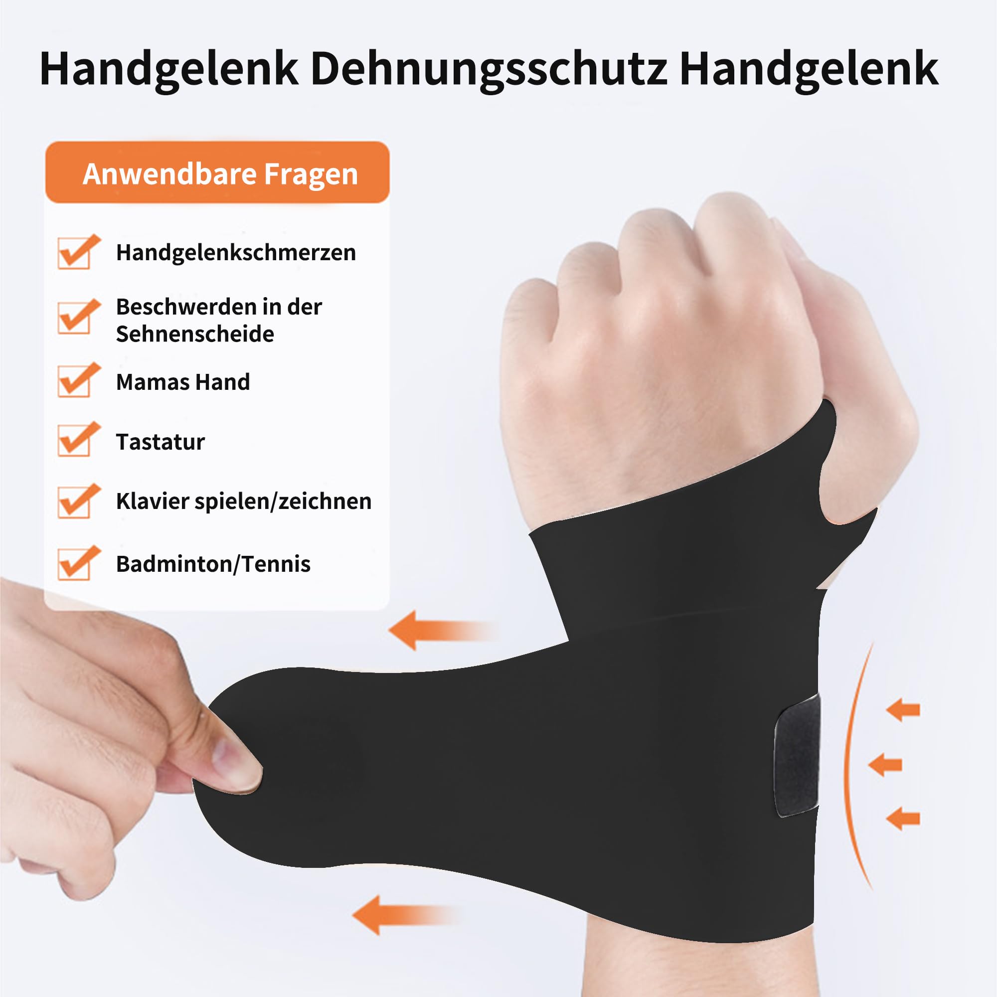 Elastic Bandage Wrist Wrist Wrapped In Elastic Bandage On Blue