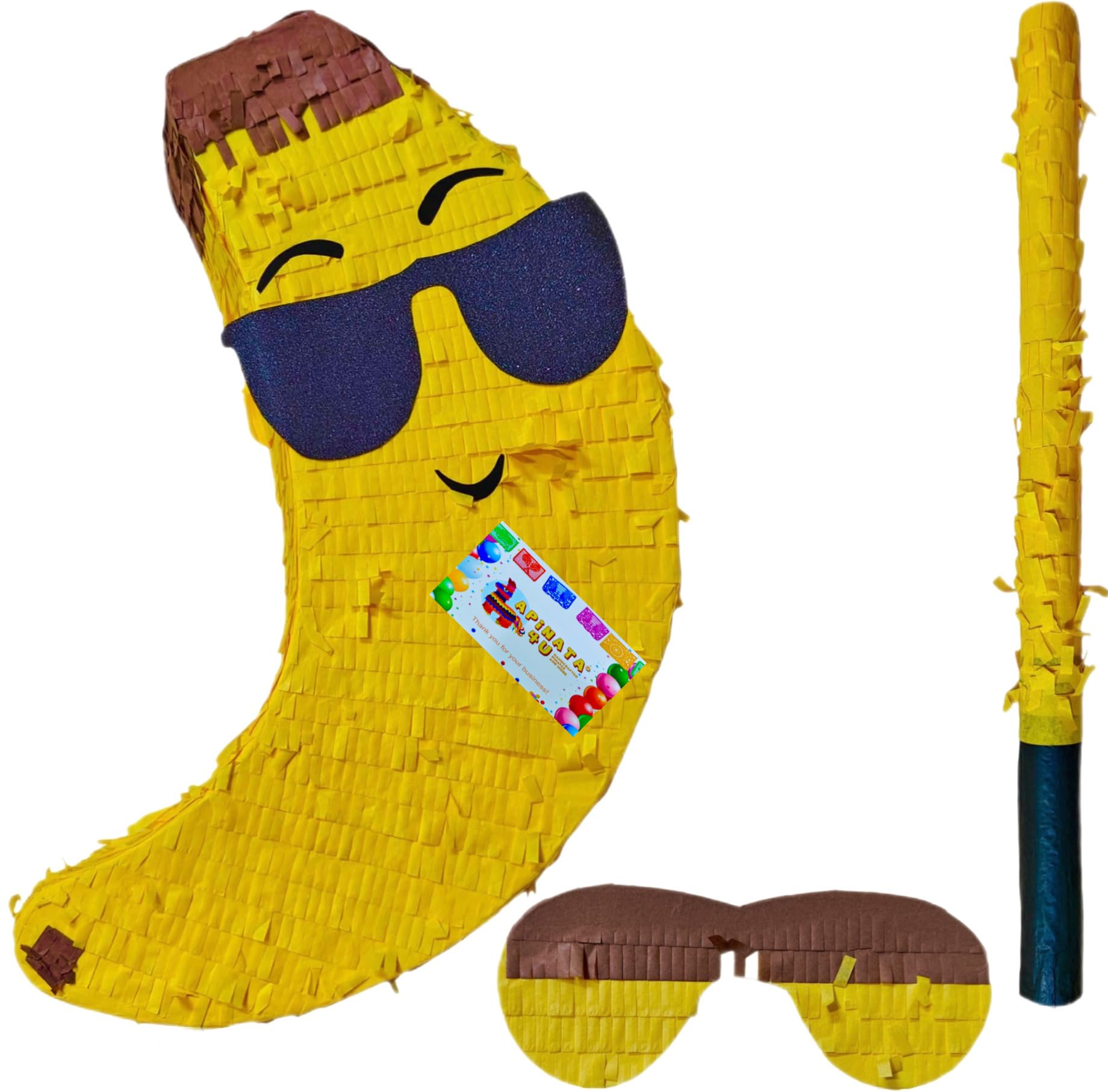 Amazon.com: APINATA4U Tall Banana with Sunglasses Pinata (17.5x10.3x3.5 ...