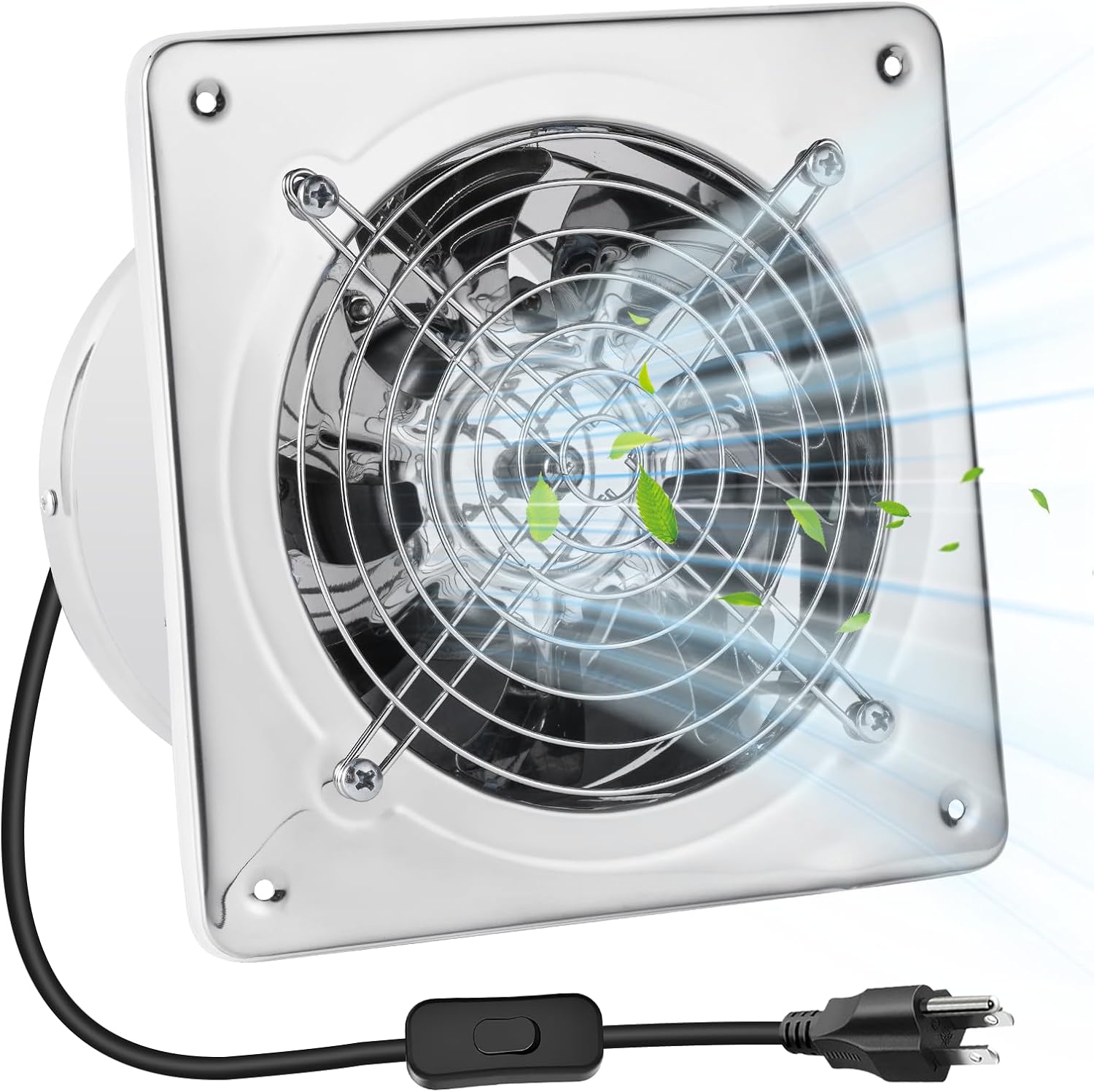 Amazon.com: YUCHENGTECH 8in Exhaust Fan Wall Mount Ventilation Fan ...