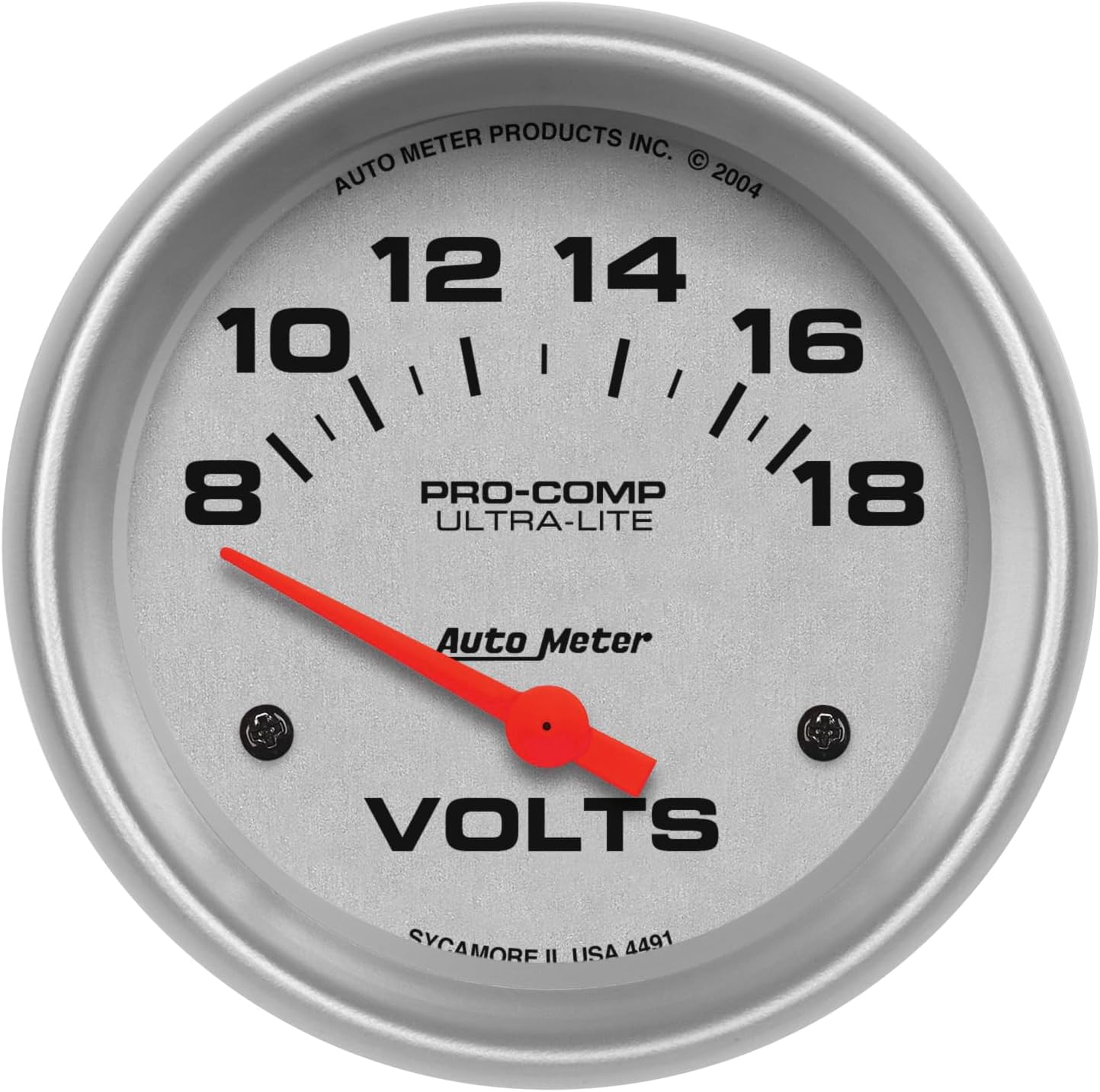 Amazon.com: Auto Meter 4491 Ultra-Lite Electric Voltmeter Gauge Regular ...