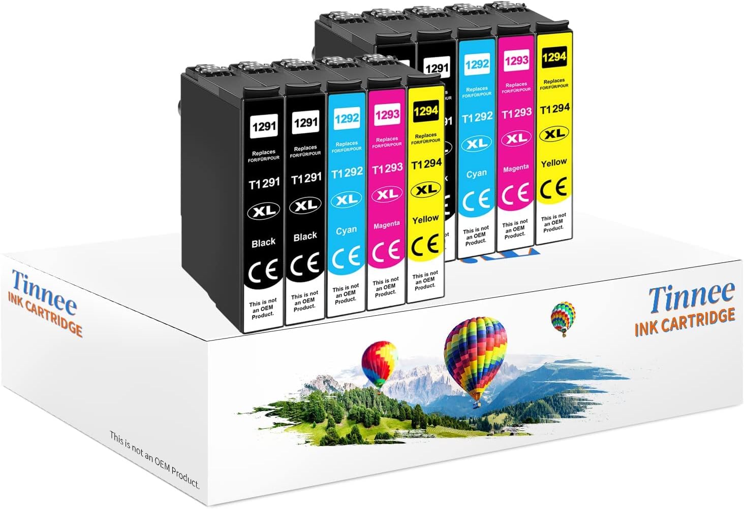 Toner Kingdom T1295 Multipack Cartouche d'encre T1291 T1292 T1293 T1294 ...