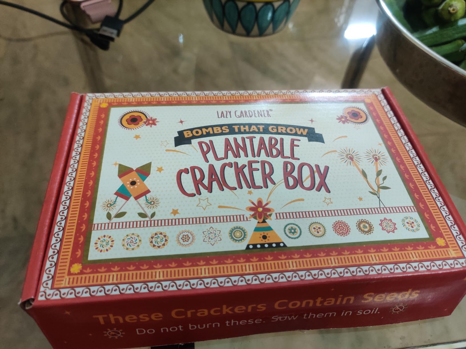 lazy Gardener Plantable Shape Crackers Gift Box | Eco Friendly Diwali ...