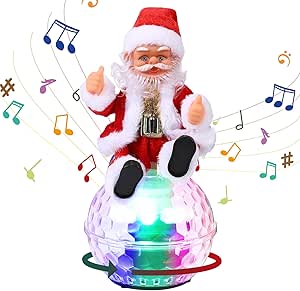 Victop Electric Santa Claus Singing Christmas Santa Claus with Rotating ...