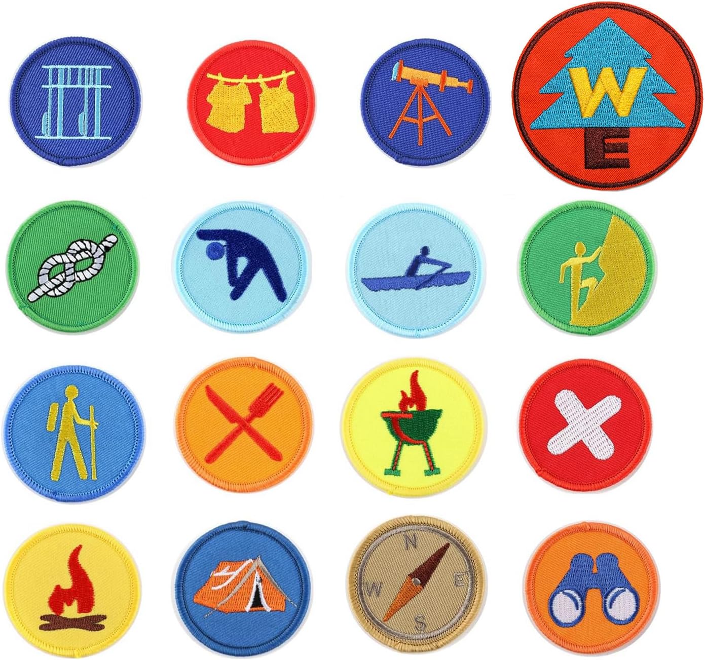 Amazon.com: Fire Starting Badge Patch Survival Wilderness Scout Sash ...